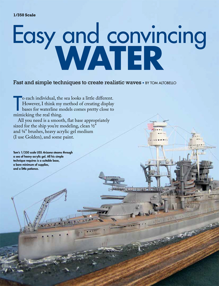 Modeling water for scale models | Finescale Modeler Magazine