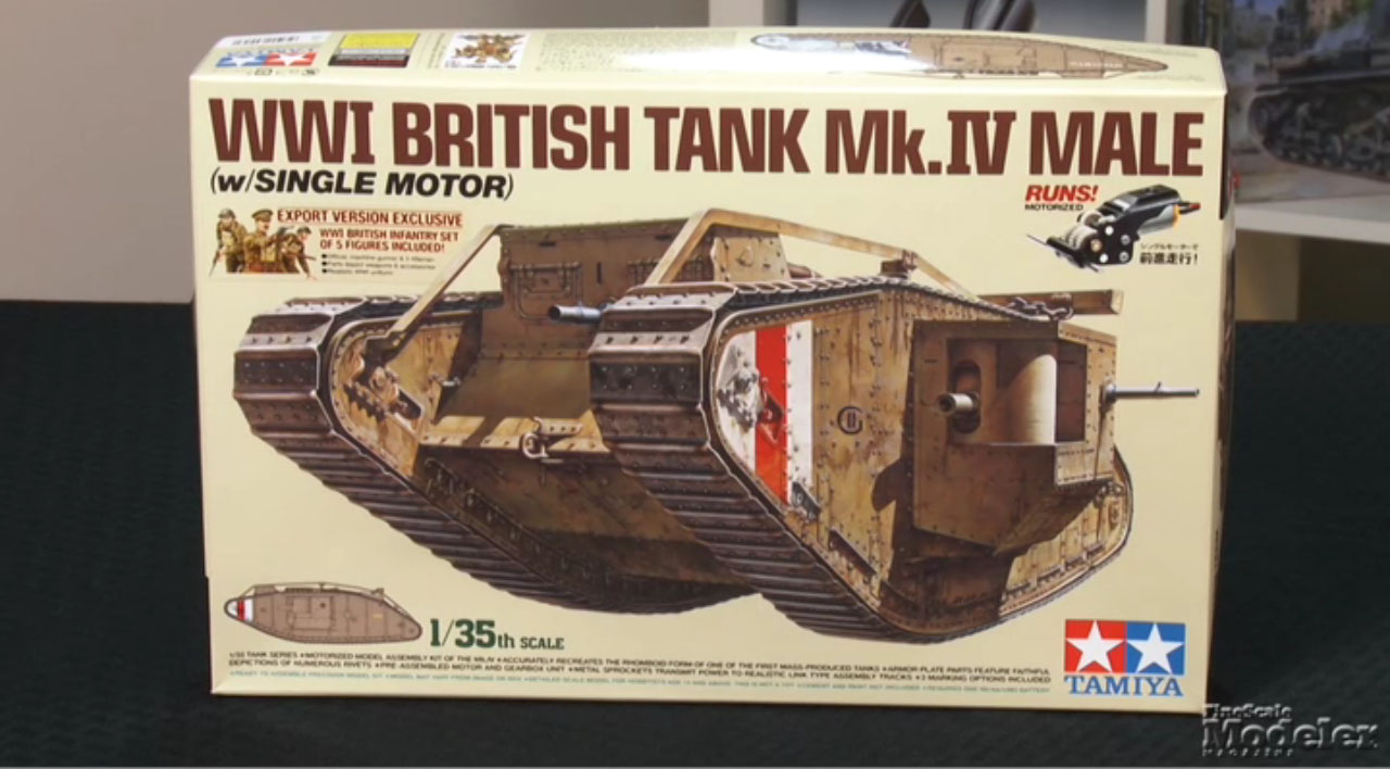 Tamiya Mark IV Male tank, Paints from Ammo of Mig Jimenez, HobbyBoss A ...