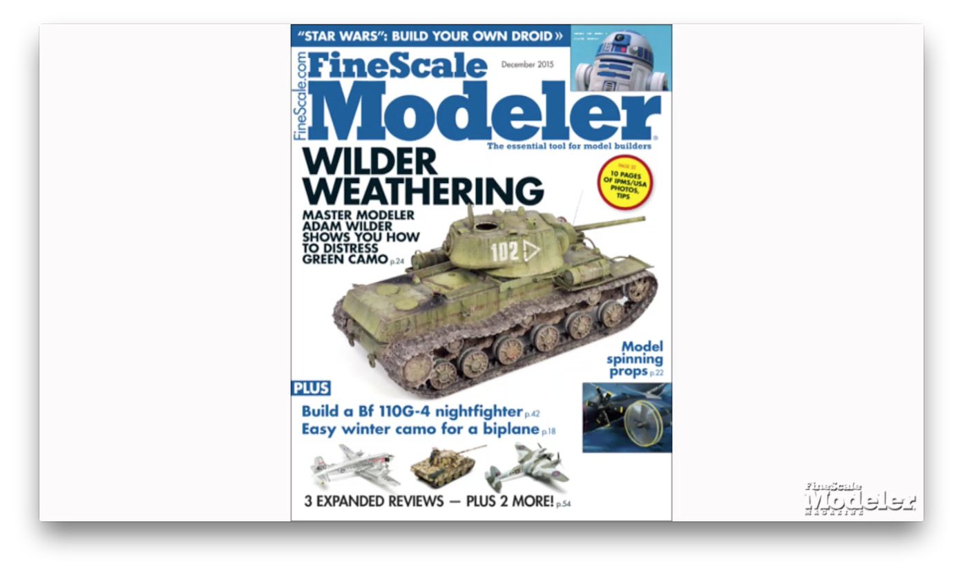 December 2015 issue preview | Finescale Modeler Magazine