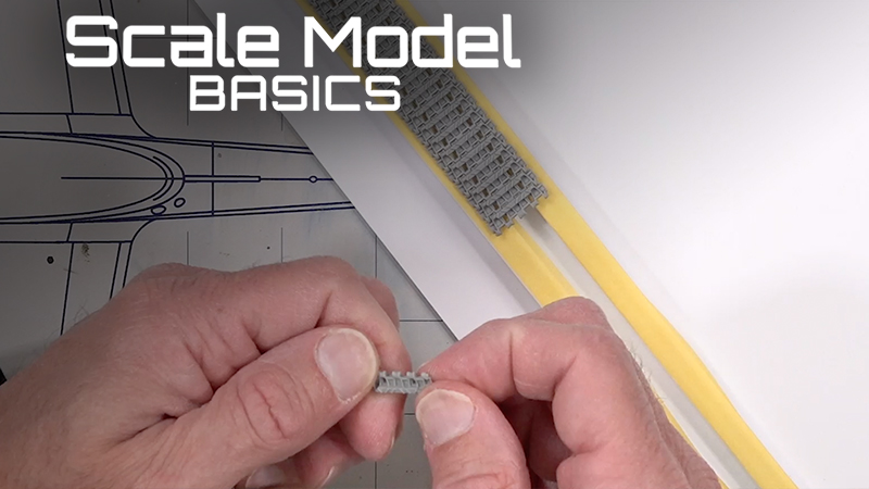 Scale Model Basics: Assembling non-working individual-link tank tracks ...