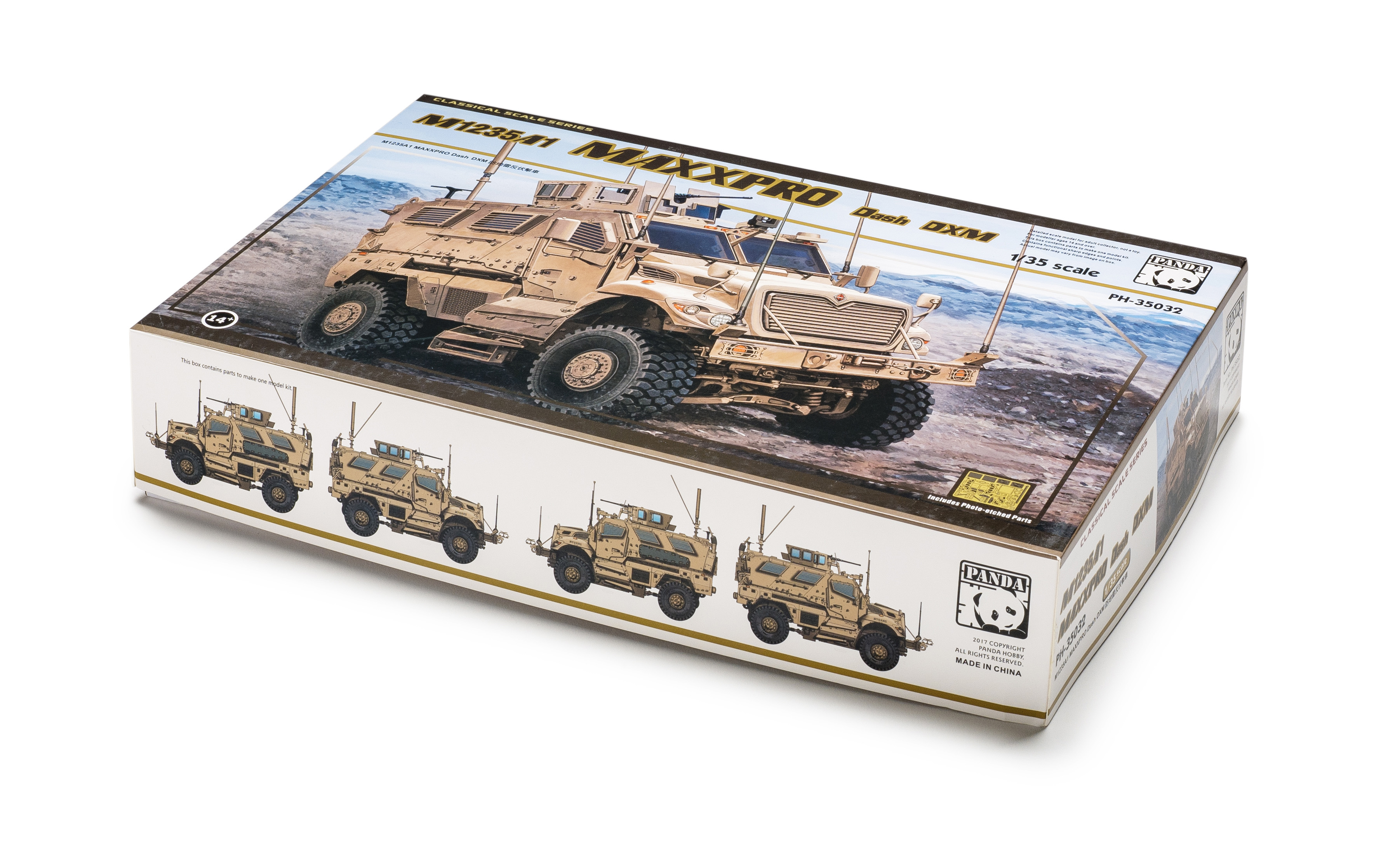 Build review of Panda MaxxPro M1235A1 Dash DXM scale model kit ...