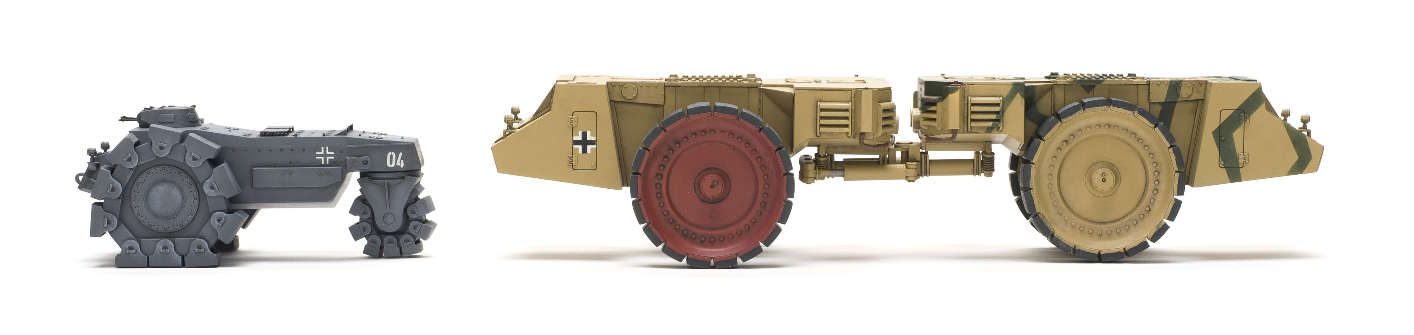 Build review of the Takom Krupp Raumer and VsKfz 617 scale model ...