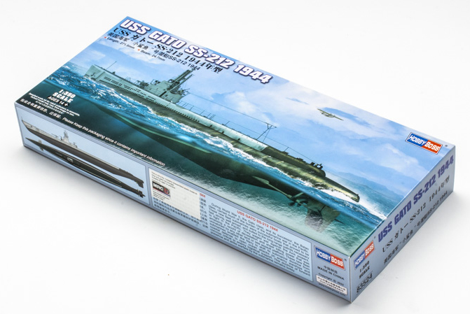 HobbyBoss 1/350 scale USS Gato SS-212 1944 plastic model kit review ...